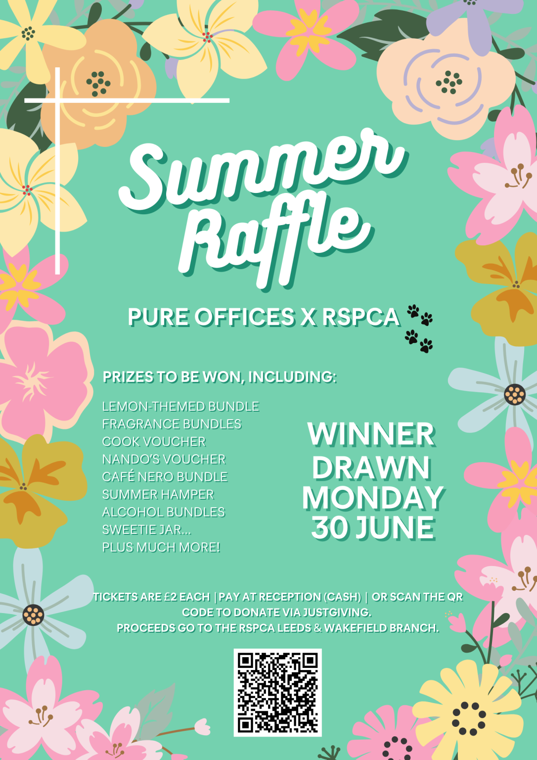 Pure Offices Summer Raffle – ParkLife Thorpe Park Leeds